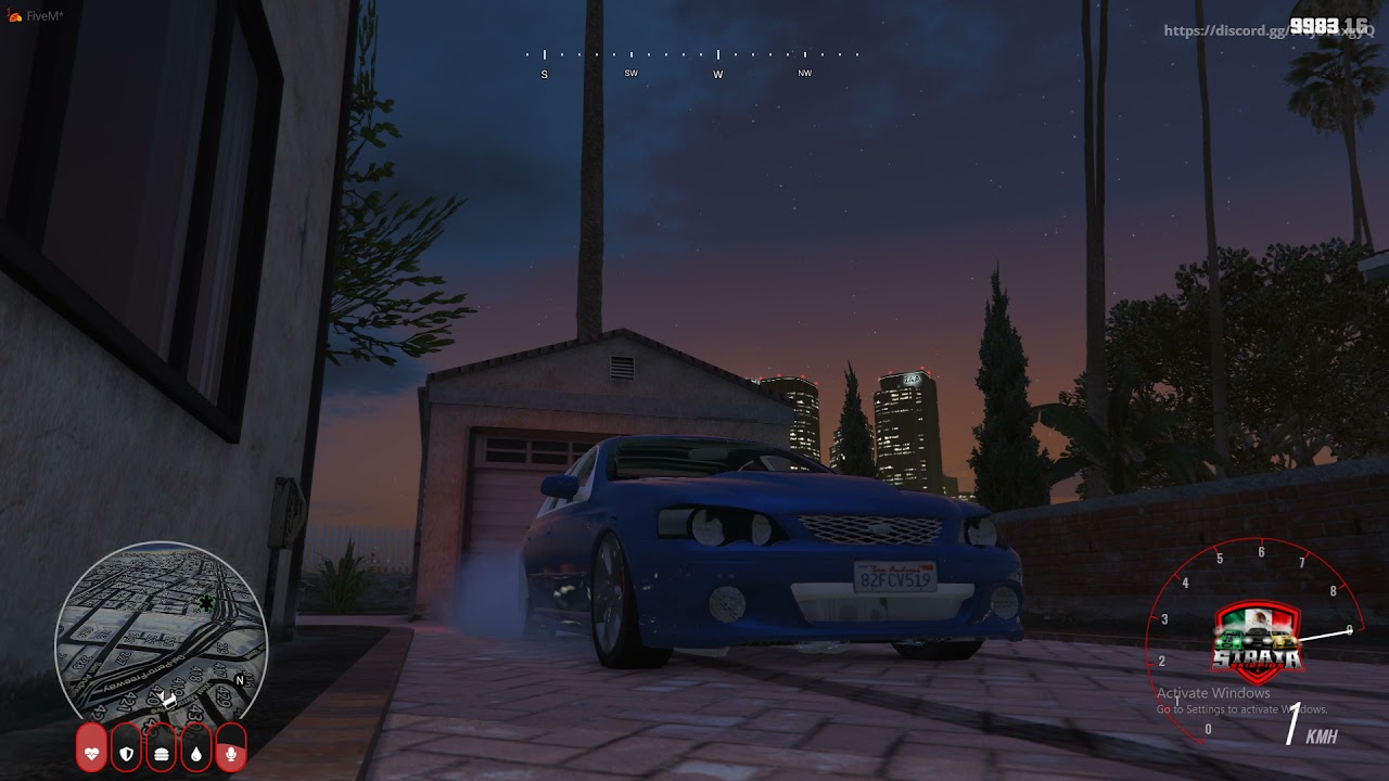 street/driveway skid in the blue ba falcon - YouTube