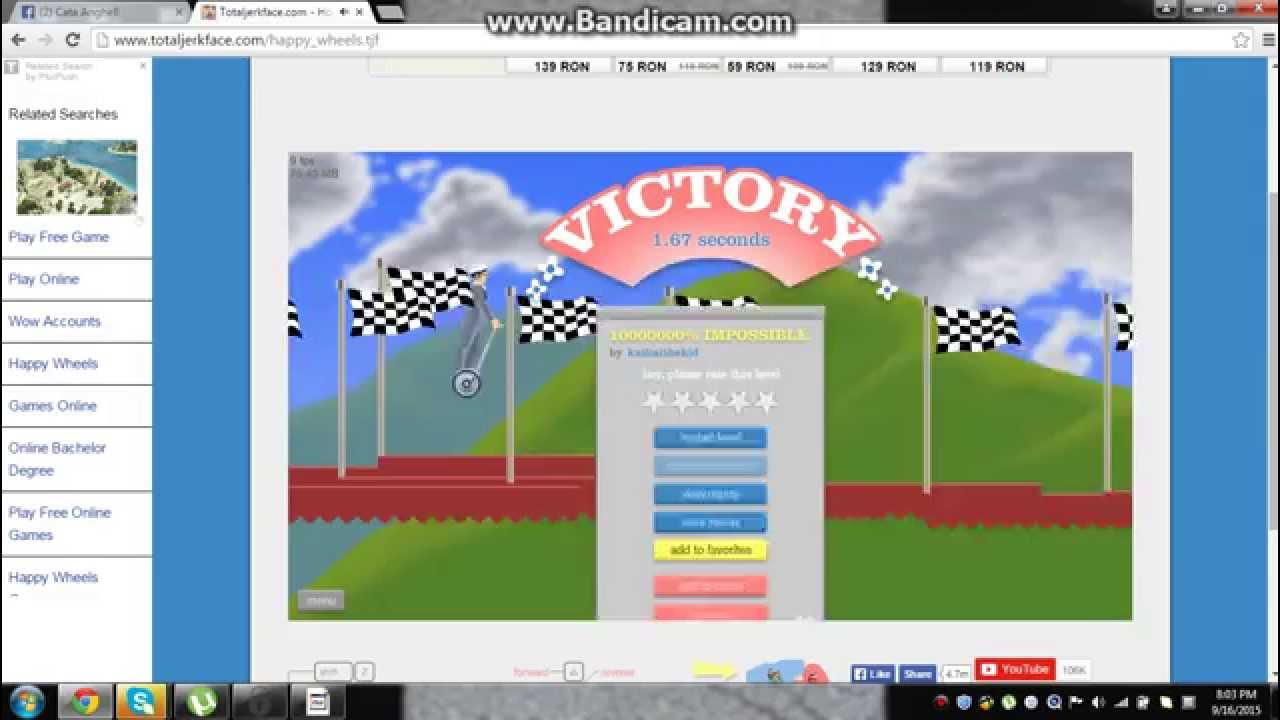 Happy Wheels #8 . Victory ! - YouTube