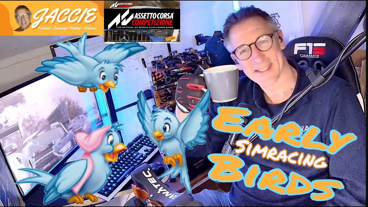 Early birds Sim Racing! Don't forget your Coffee. - YouTube