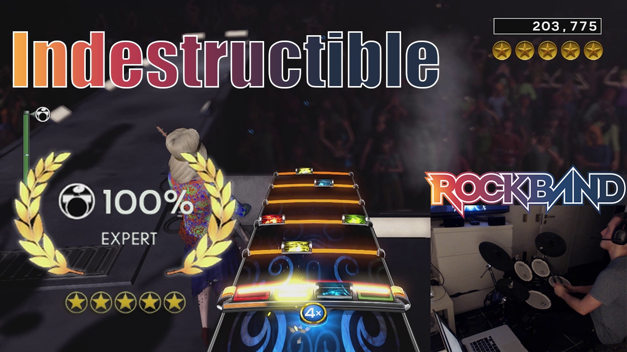 Indestructible - Rock Band 4 - Expert Drums 100% FC - YouTube