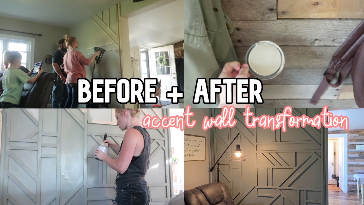 LIVING ROOM WALL TRANSFORMATION! - YouTube