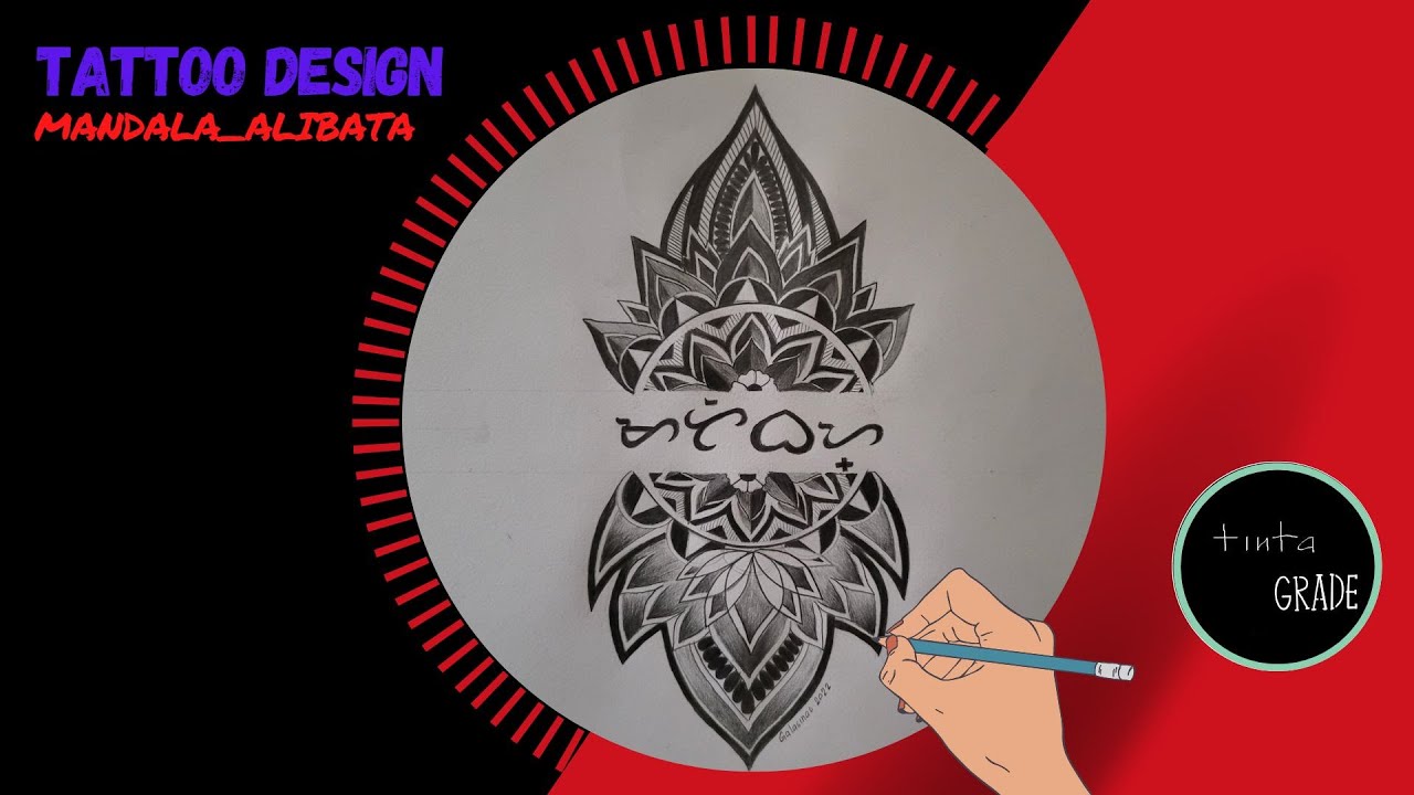 How to Draw Mandala/Alibata | Tattoo design - YouTube