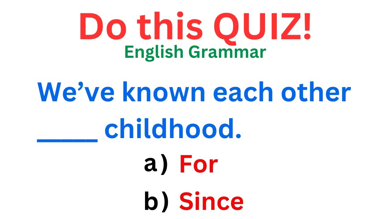 English Grammar Questions and Answers ️ If you pass this test, your ...