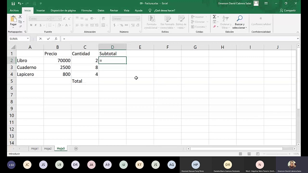 Clase Excel Grado 9 - Junio 10 de 2020 - YouTube