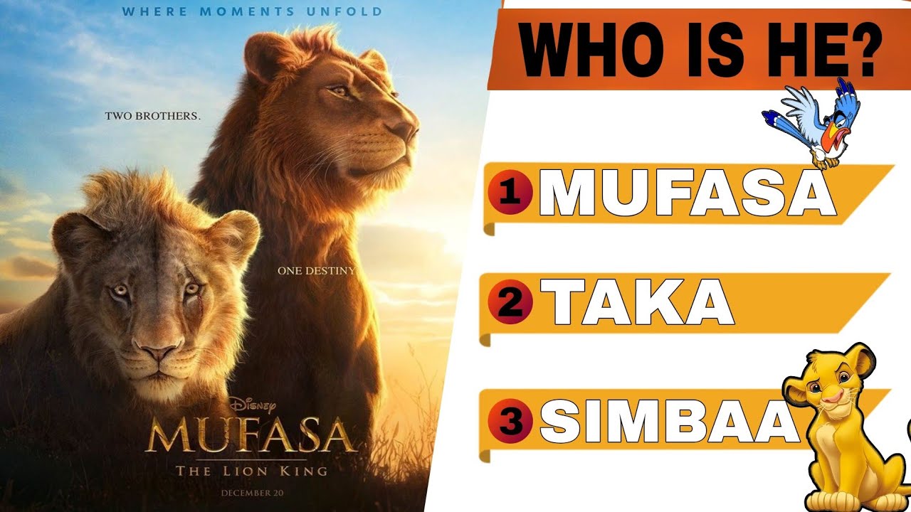 Mufasa The Lion King Quiz🎬🎥 Fun Questions About Mufasa and lion king??🦁 ...