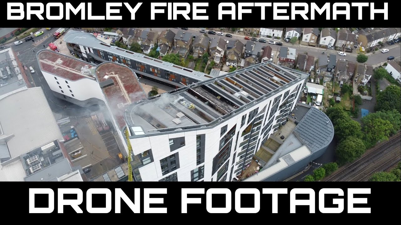 Bromley South Fire. 03-07-2022. The Aftermath. DJI Mini 2 Drone Footage ...