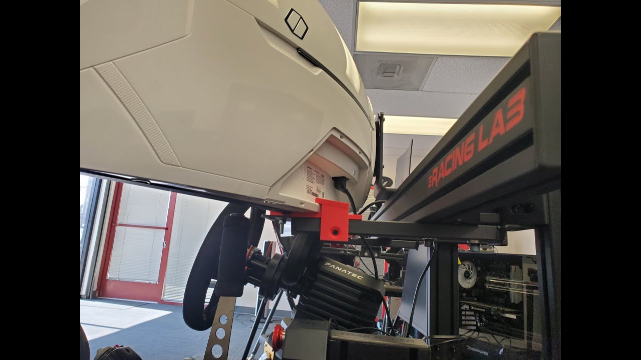 Securing a 49" curved Odyssey screen on the motion rig - YouTube