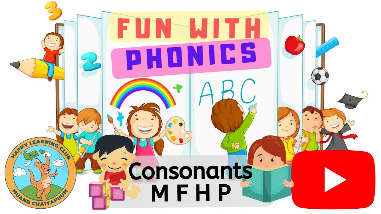 Fun Phonics Lessons 3 - Consonants M F H P | Phonics | Happy English ...
