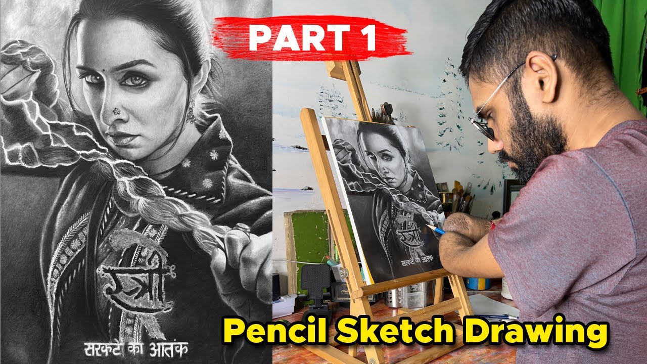 Stree 2 movie | How to draw Shradha Kapoor Drawing | Step by step ...