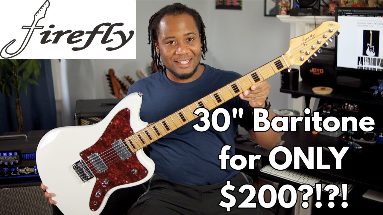 The BEST 30" Baritone Guitar?!?! | Firefly FFJA Bass & Guitar Review ...