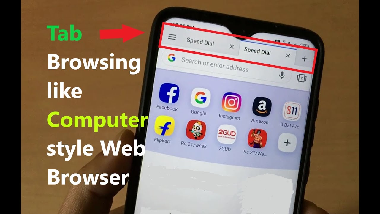 Tab Browsing like Computer style Web Browser - YouTube