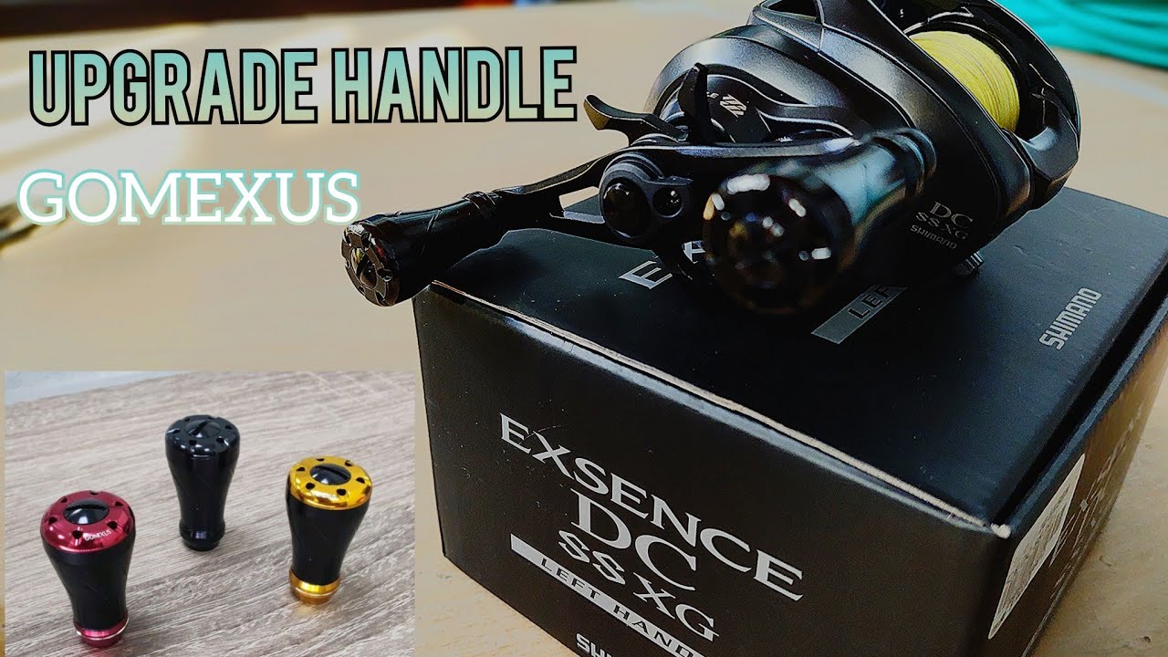 SHIMANO EXSENCE DC SS XG ‼️ upgrade handle gomexus // cara pasang knob ...