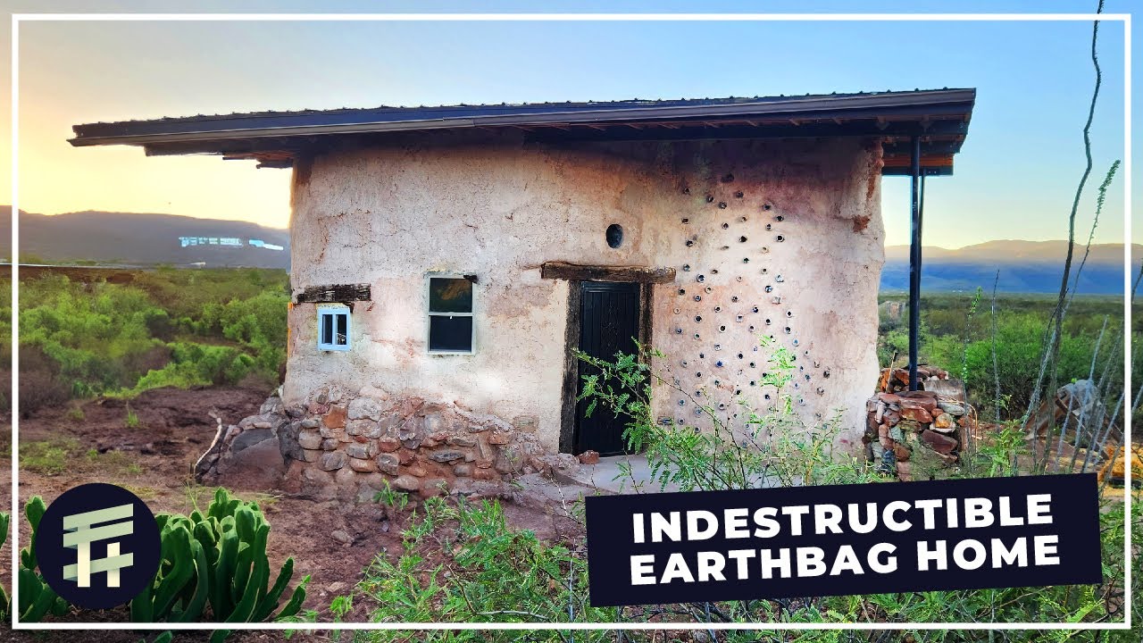 Building An Off-grid Earthbag Tiny Home For Less Than $10k | Watch The ...