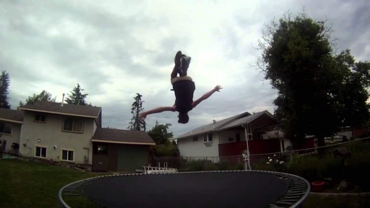 Backflip Tuck No "SloMo" - Tramp Bike - YouTube