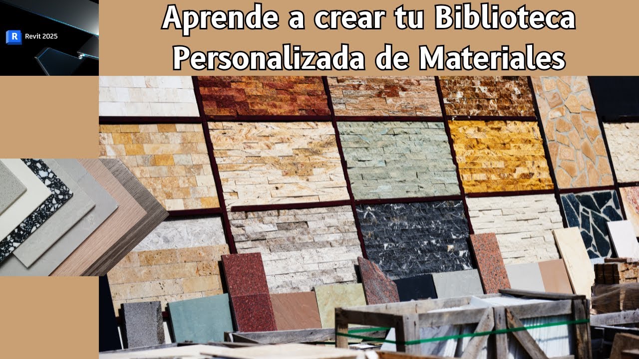 REVIT - Cómo crear mi Biblioteca Personalizada de Materiales - YouTube