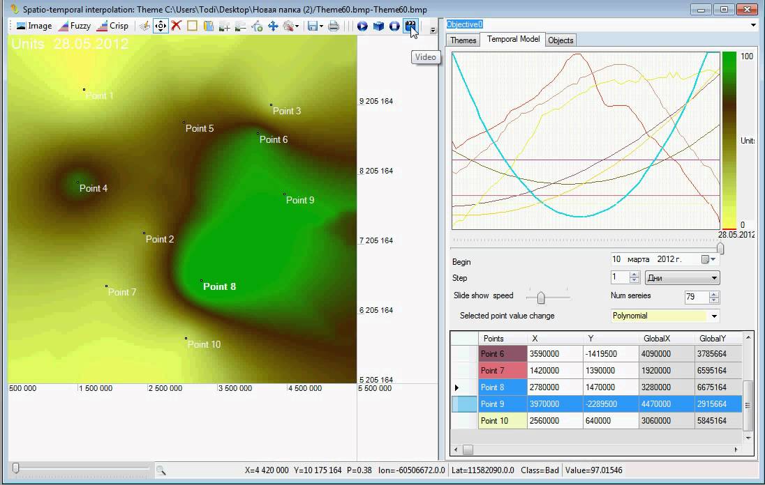 Spatio-temporal interpolation model and fuzzy objects in BioClass - YouTube