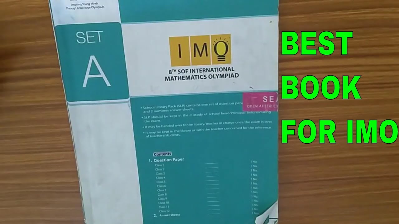 All About IMO(INTERNATIONAL MATHEMATICS OLYMPIAD) | BEST BOOKS TO ...