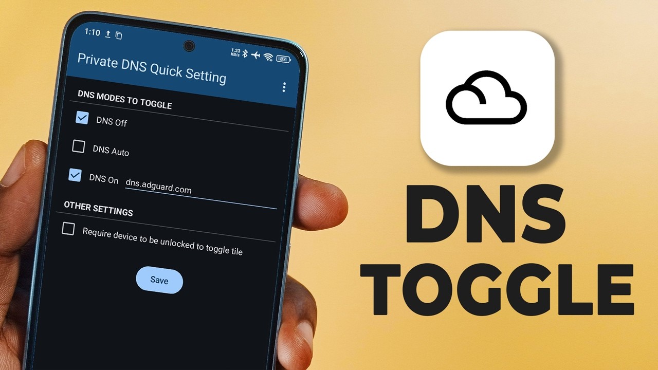 How To Use Private DNS Quick Toggle App On Android - Turn DNS On or Off ...