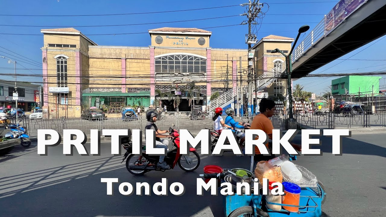 Manila Local Market Walk | 4K HDR | Pritil Town Market Tondo Manila ...