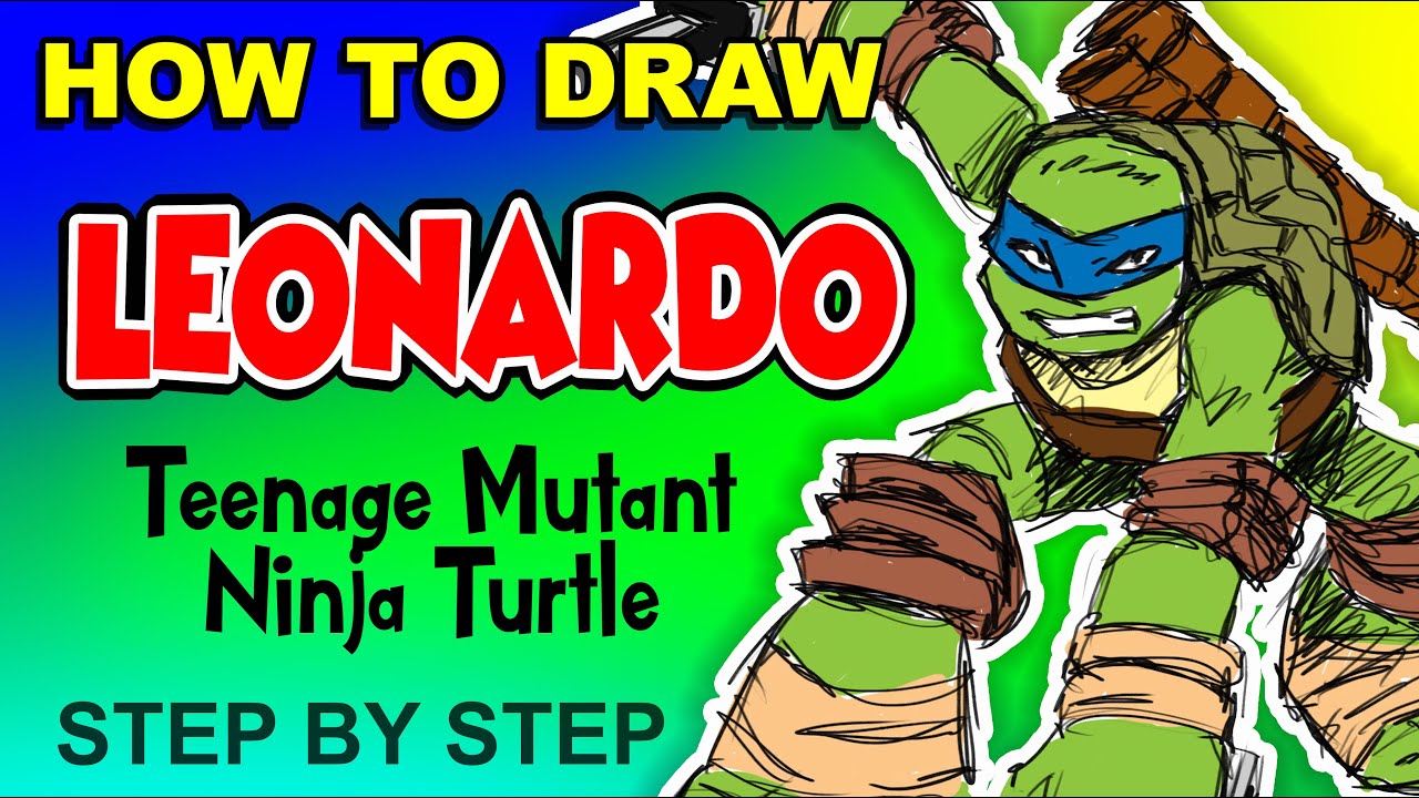 How to draw Leonardo TMNT - YouTube