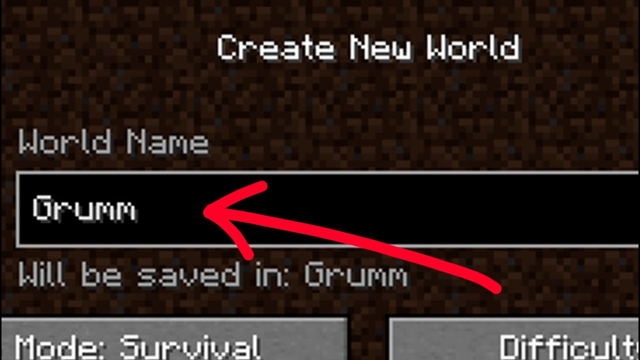 don't name your world "Grumm" in minecraft - YouTube