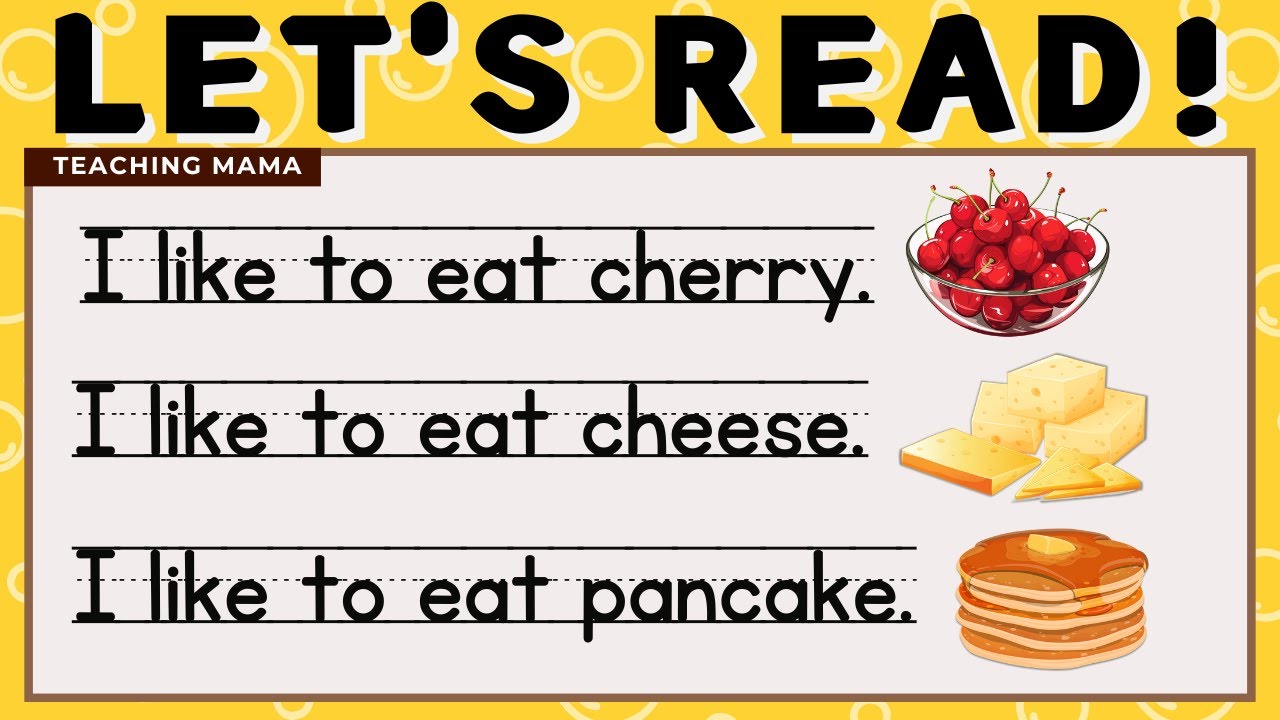 LET'S READ! | ENGLISH READING PRACTICE | LEARN TO READ | SIMPLE ...