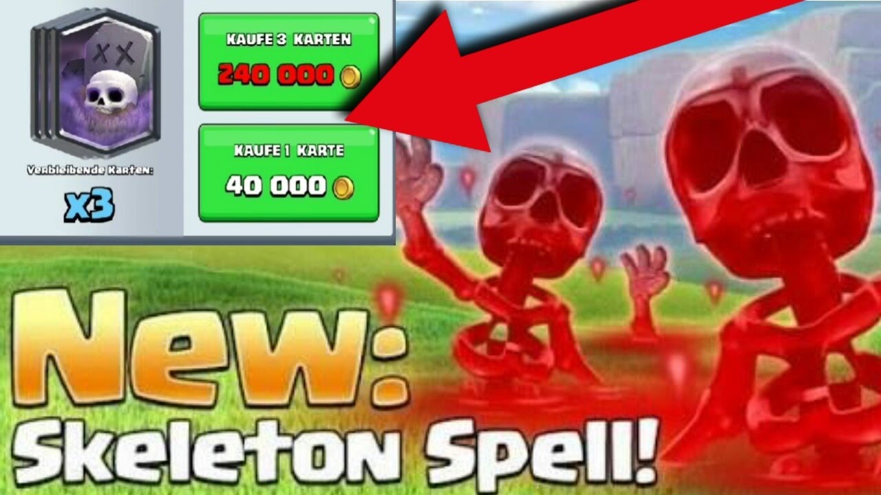 OMG!!! Skeleton spell Attack!!! OP Skeleton spell Deck!!!(Clash Royale ...