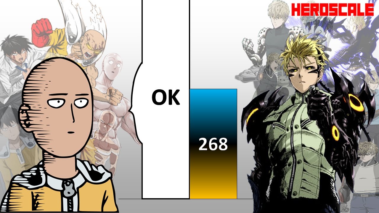 Saitama VS Genos POWER LEVELS Over The Years (All Forms) - YouTube