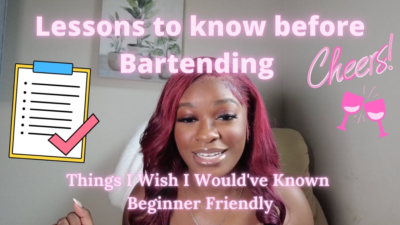 Beginner Bartender Lessons You Need to Know | Bartending Series Part 2 ...