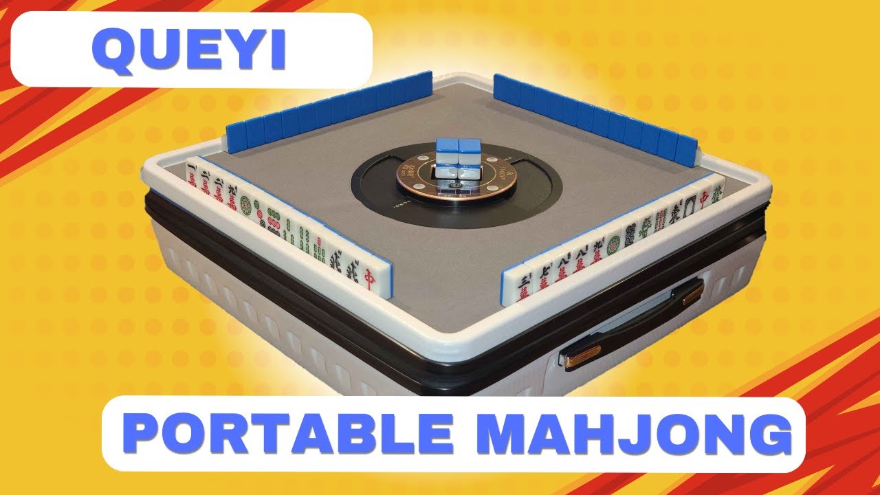 QUEYI Portable Automatic Mahjong Table Shuffler Unboxing - YouTube