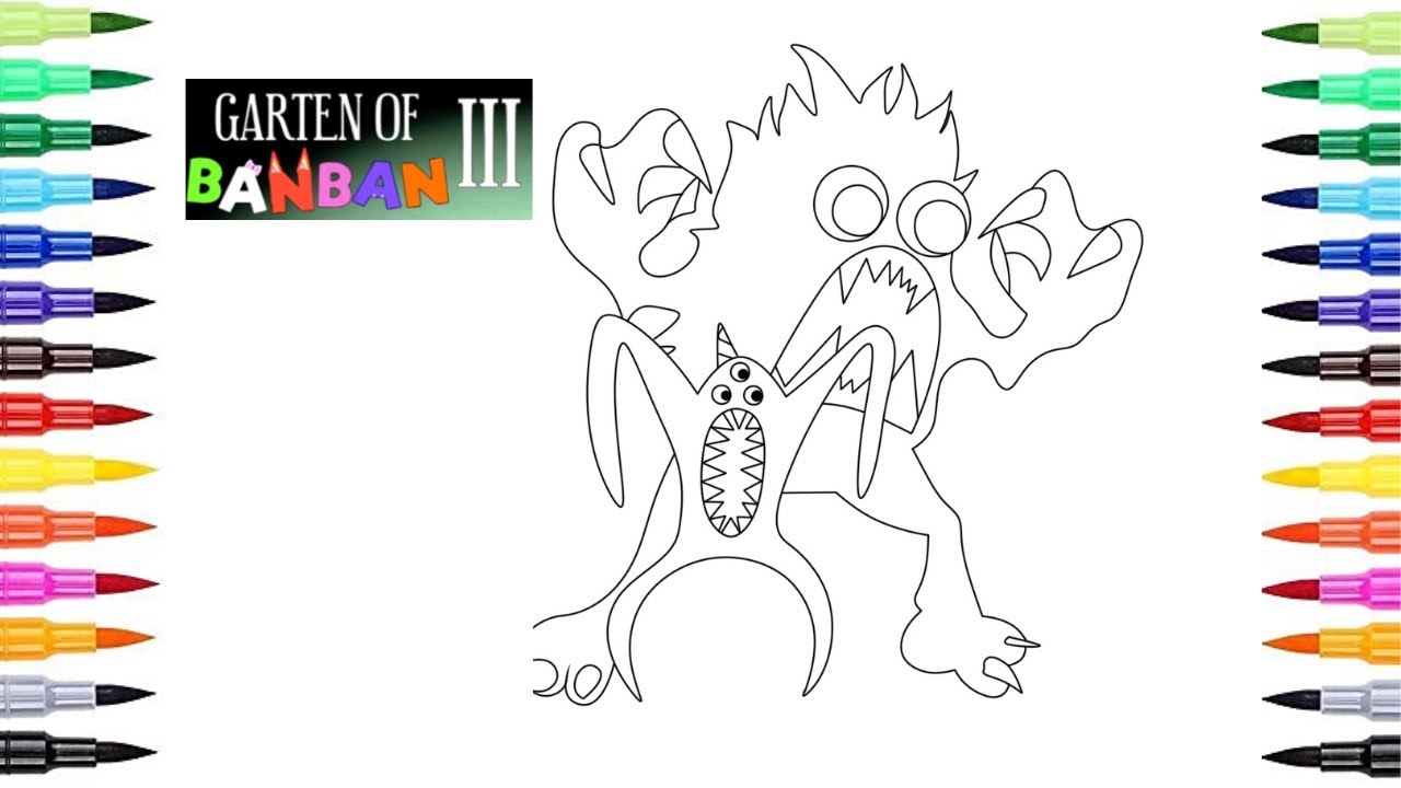 Garten of Banban Chapter 3 New Coloring Pages | HUNTER TIM in secret ...