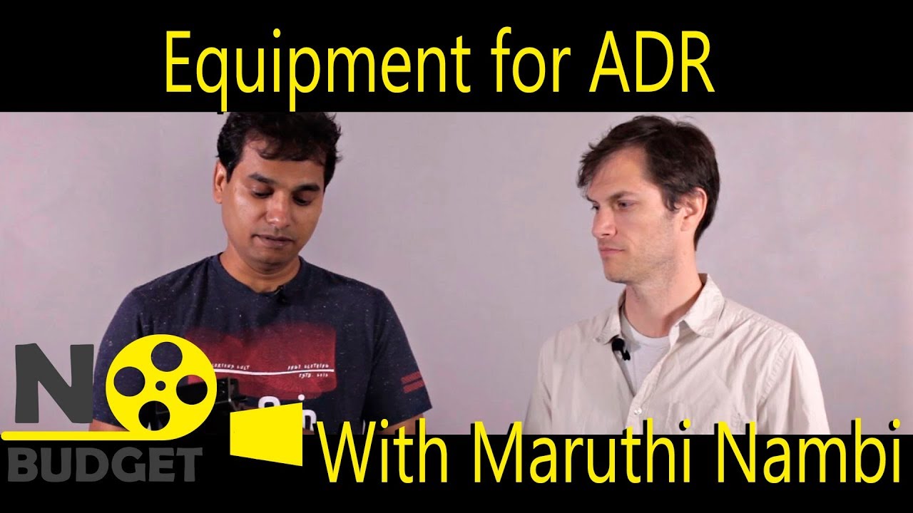 Equipment for Home Recording of ADR (Automatic Dialog Replacement ...