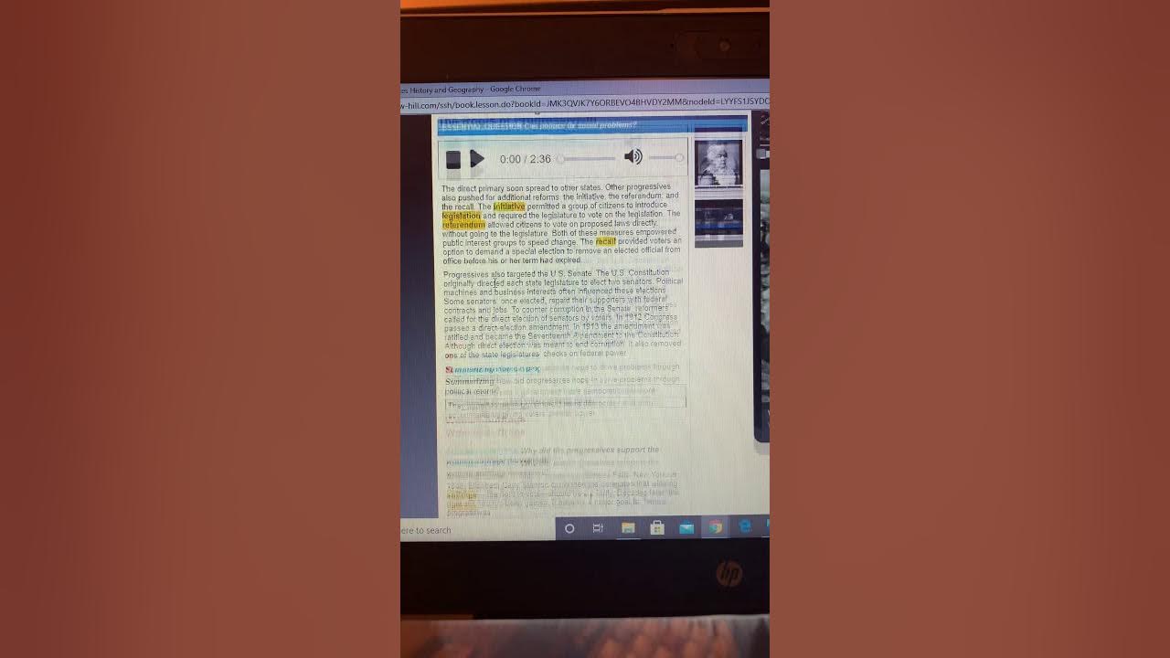 Chapter 15 Lesson 1 (US) The Roots of Progressivism - YouTube