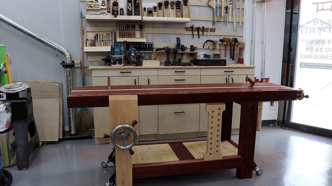 Roubo Workbench 1 - Top, Legs, Rails - YouTube