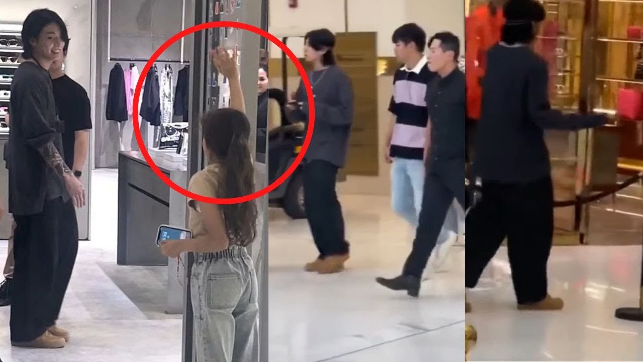 Jungkook Shopping at CELINE store in Qatar - YouTube