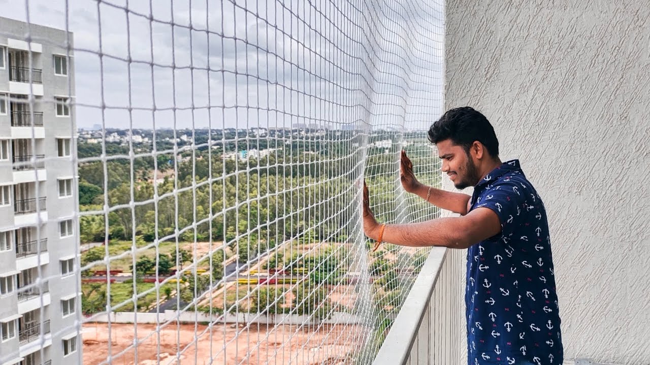 Siri Bird Net Install Balcony | How To Install Step Children Net ...