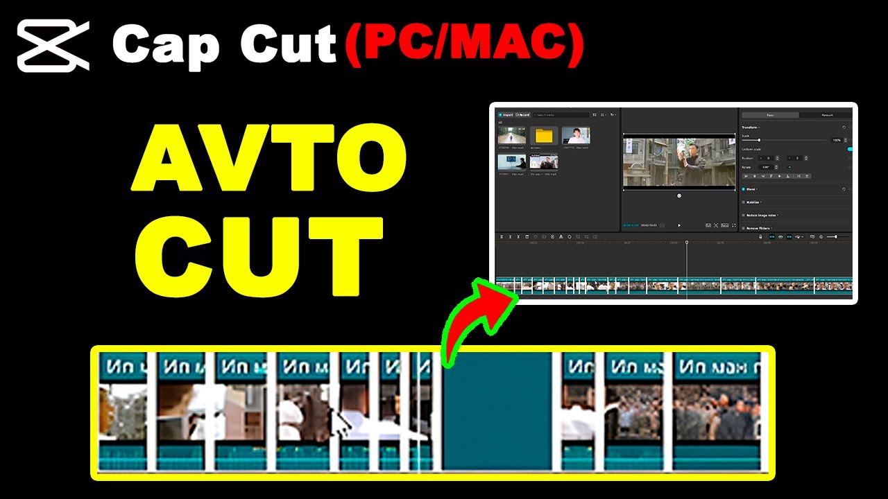 How To Auto Cut Video Clips Quickly in CapCut PC (Fast Edit Tutorial ...