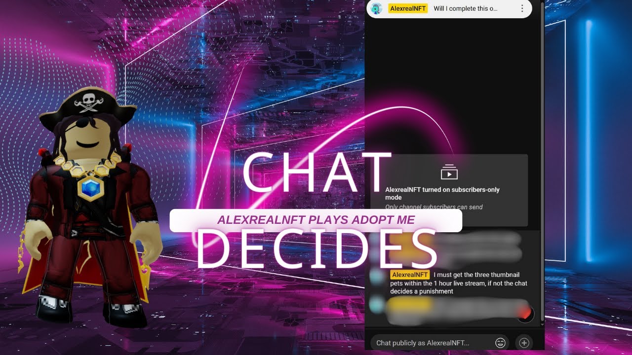 Chat Decides What I Do In Adopt Me - YouTube