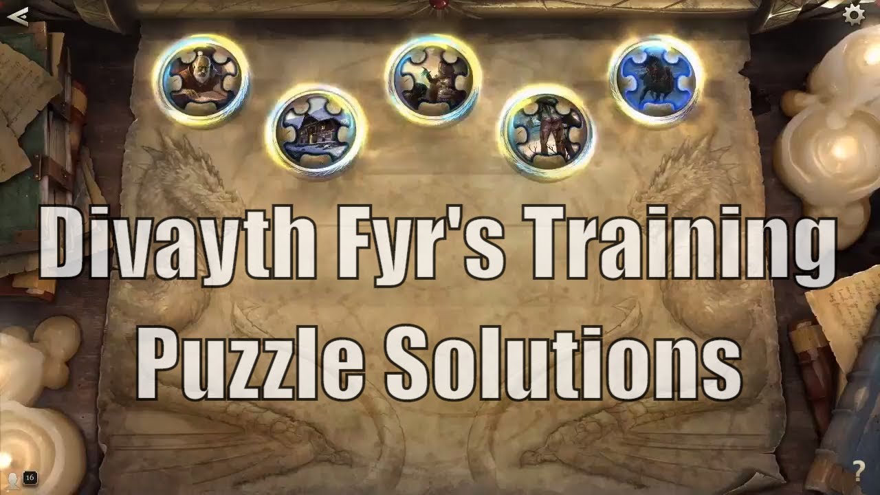 Divayth Fyr's Training Puzzle Solutions - Elder Scrolls Legends: Houses ...