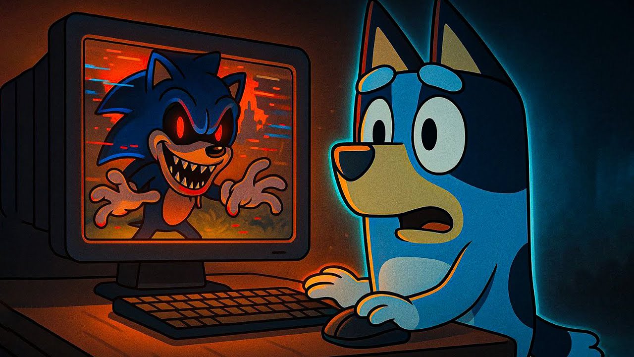 Bluey Played an Old Sonic Game… But It Was Shin Sonic | Lost Bluey ...