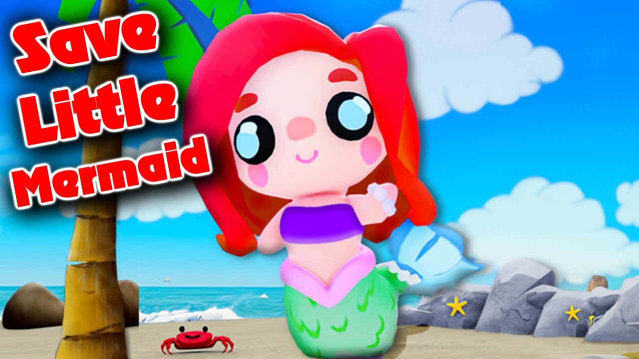 SAVE LITTLE MERMAID OBBY ! Full Walkthrough - YouTube