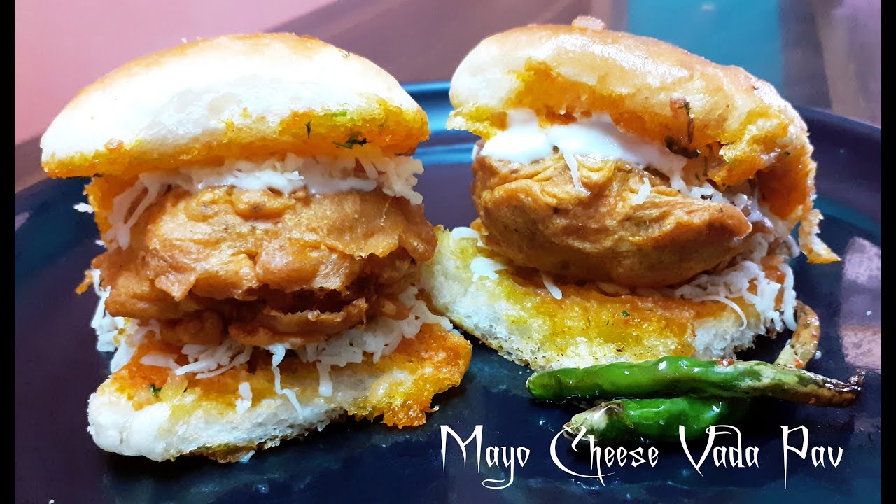MAYO CHEESE VADA PAV RECIPE | MAYONNAISE CHEESE VADA PAV RECIPE | AARTI ...
