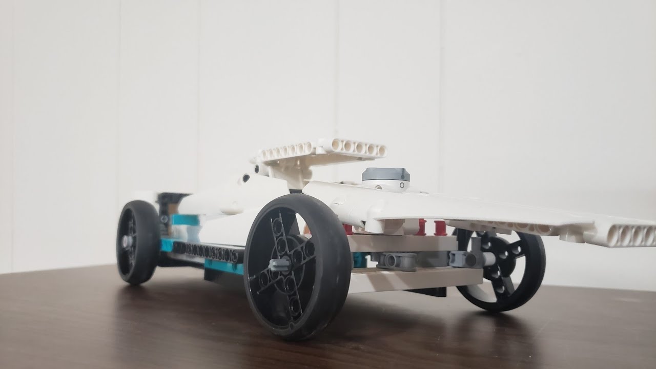 Lego RC race car with only 51515 kit - YouTube