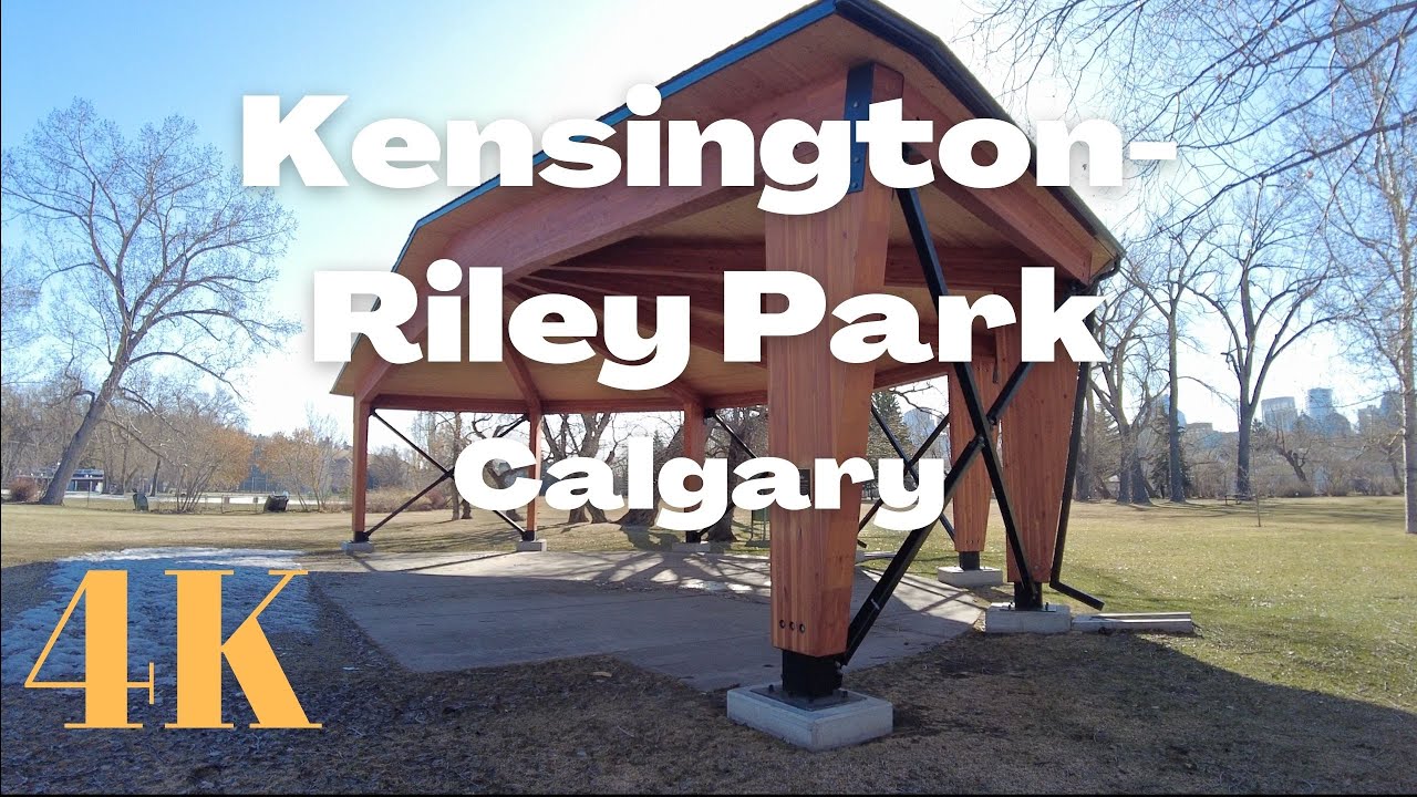 4K walking through Kensington-Hillhurst Community Center-Riley Park in ...