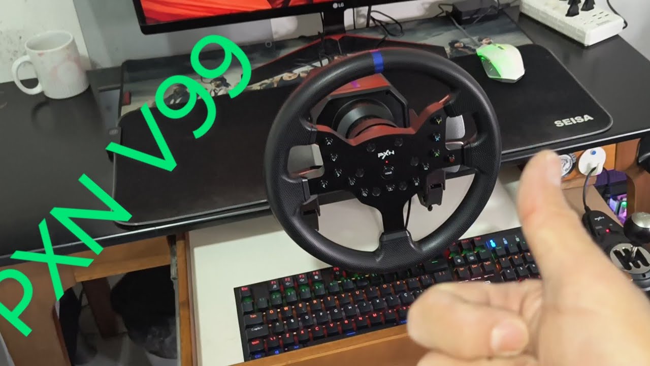 Montei e instalei Meu novo Volante PXN V99 - YouTube