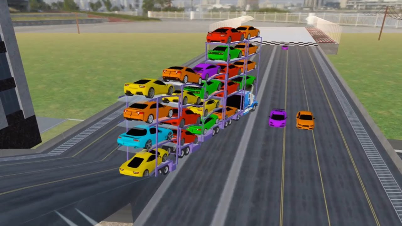 Car Transporter Truck Driving Simulator - Transport Truck Car Games 3D ...