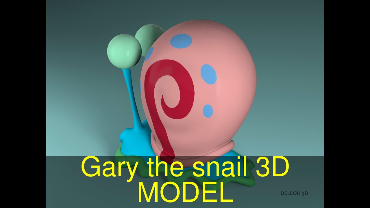 3D Model of Gary the snail Review - YouTube