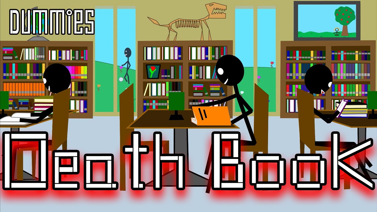 Cartoon , animation , 2D , motion , Death Book in The World of Dummies ...