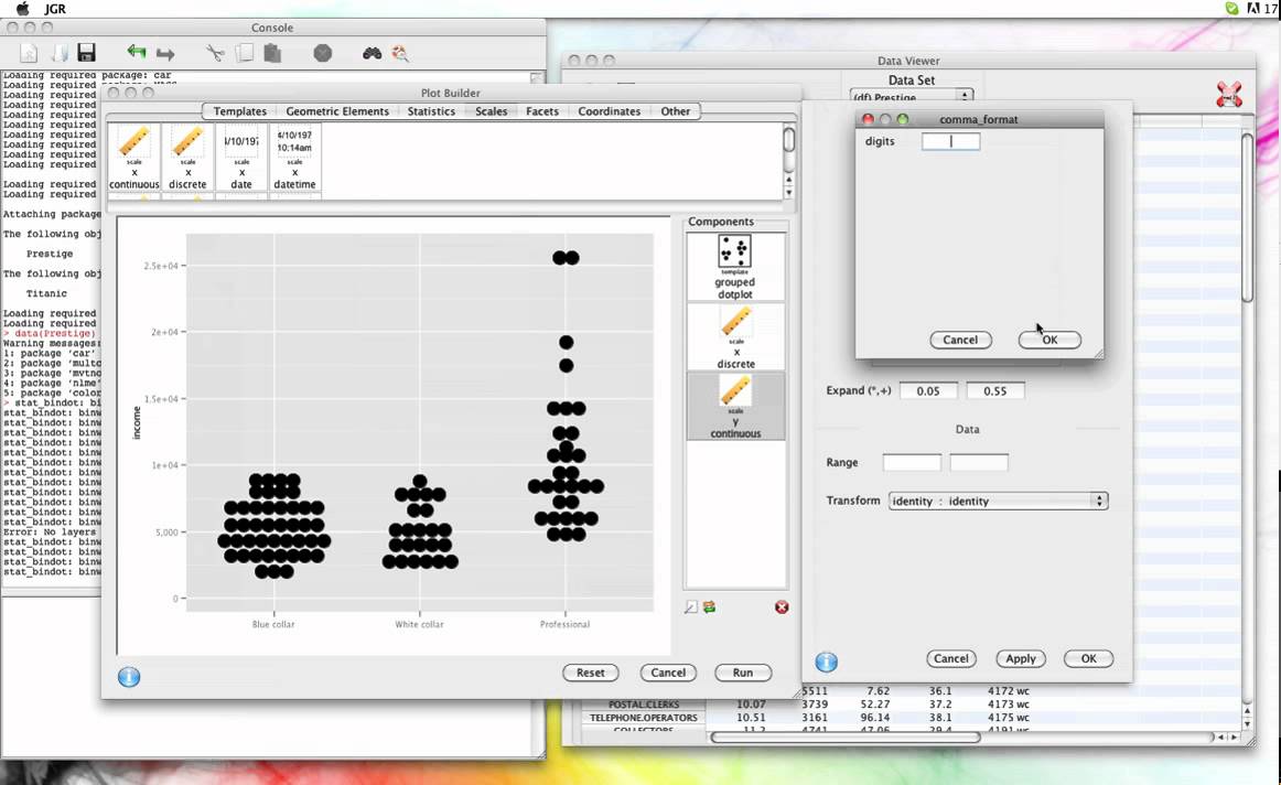 Deducer ggplot2 updates - part 2 - YouTube