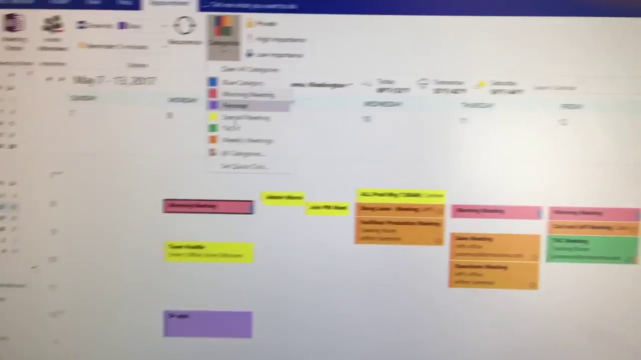 Visual Management Outlook calendar - YouTube